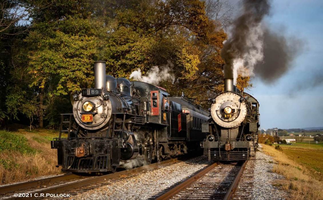 Experience 6 Historic Steam Engines at Strasburg Rail Road